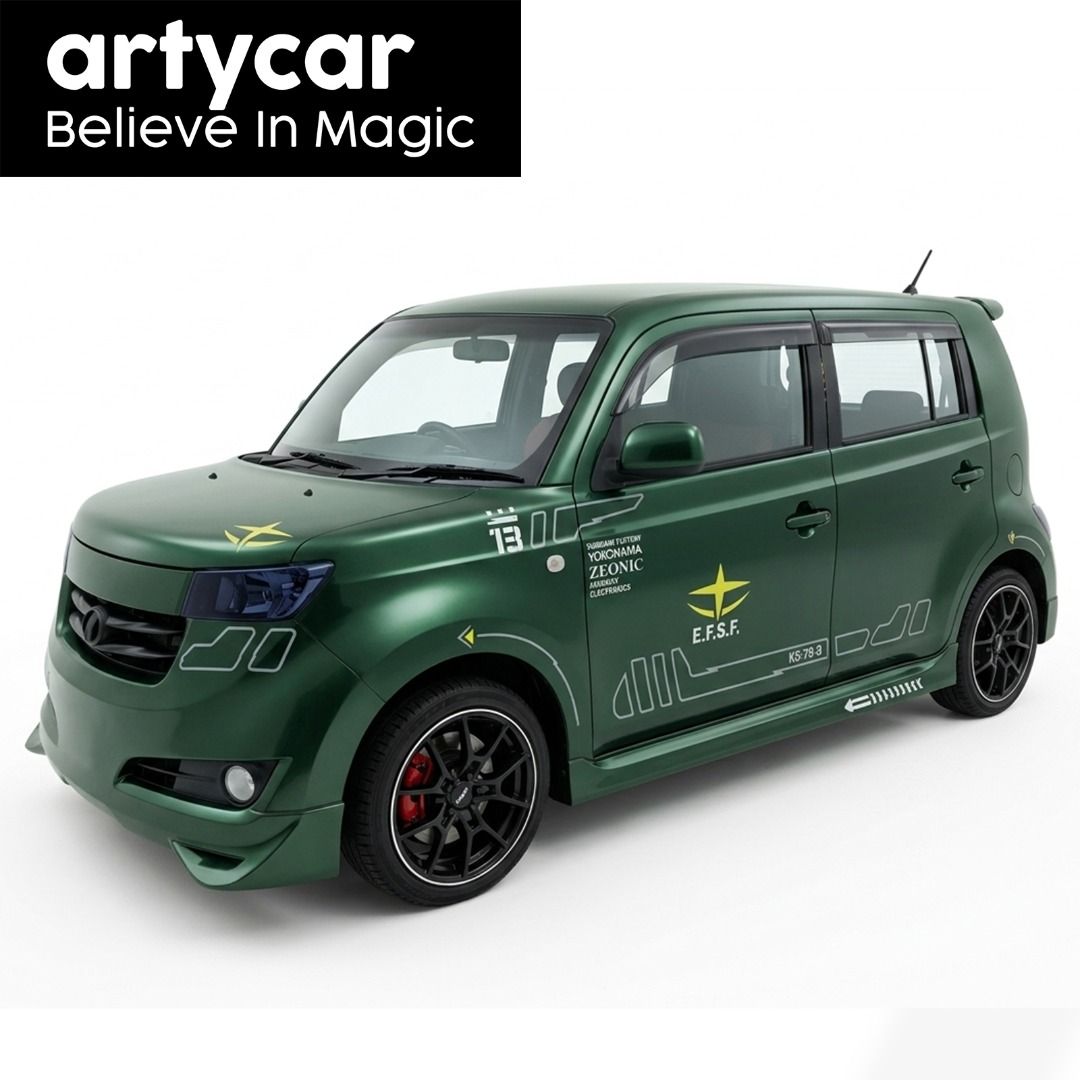 ARTY CAR (CUSTOM-MADE) 一車一設計汽車拉花 - TOYOTA QNC, 汽車配件, 其他 - Carousell