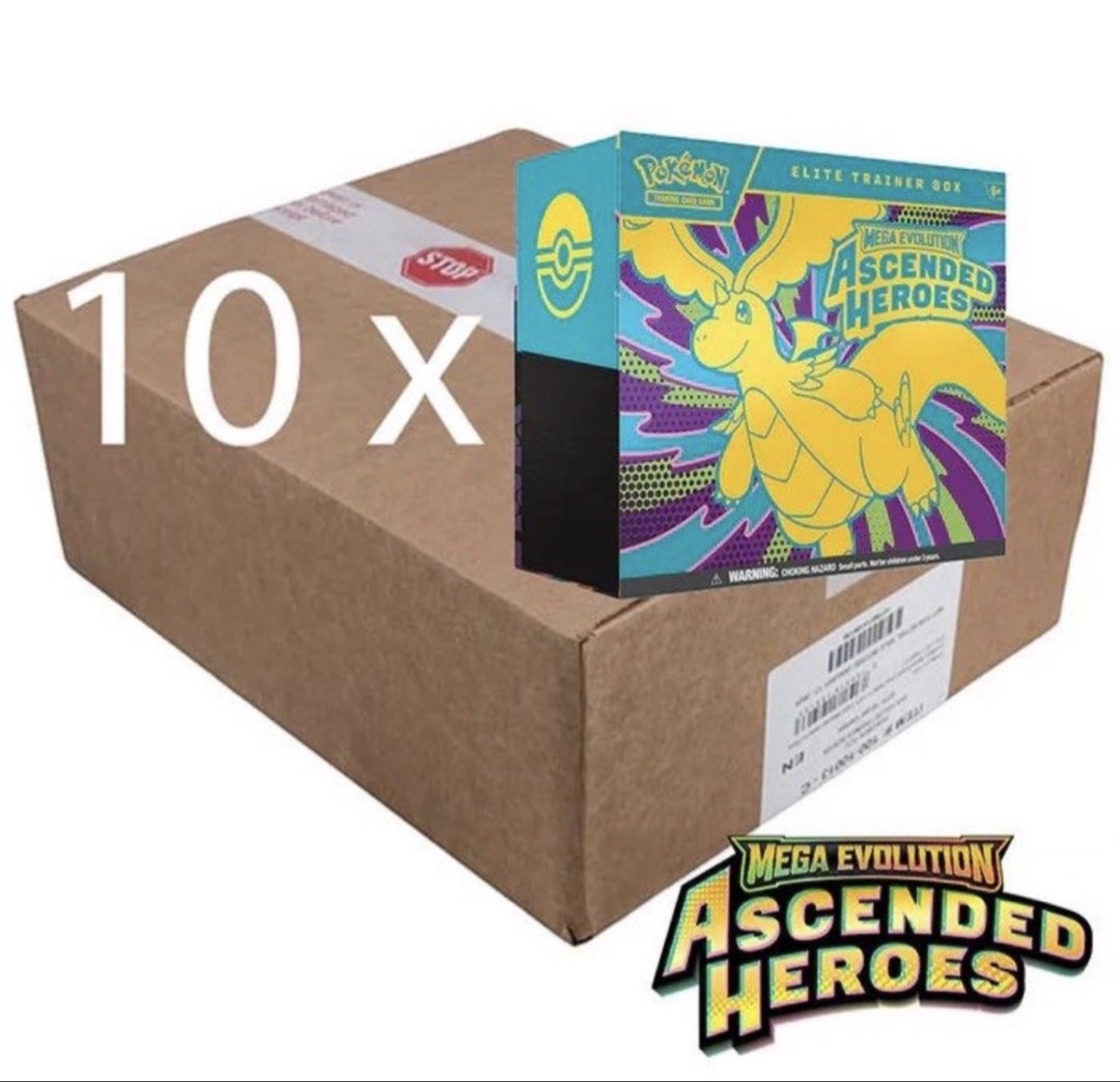 Ascended Heroes Elite Trainer Box ETB ME2.5 Sealed Case Pokemon ...
