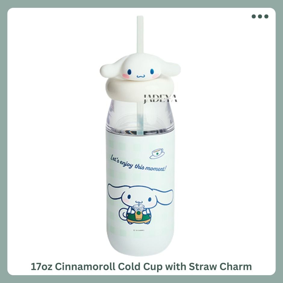 Cinnamoroll + Starbucks 17oz Cold Cup with Straw Charm, Furniture ...