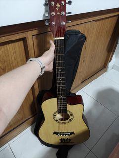 Acoustic Guitar with 'S' Logo, Hobbies & Toys, Musical Instruments on ...
