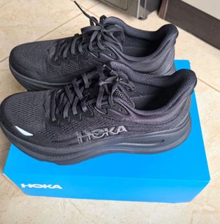 HOKA ONE ONE Bondi 9 Long-Distance Running Shoes Blue, Men's Fashion ...