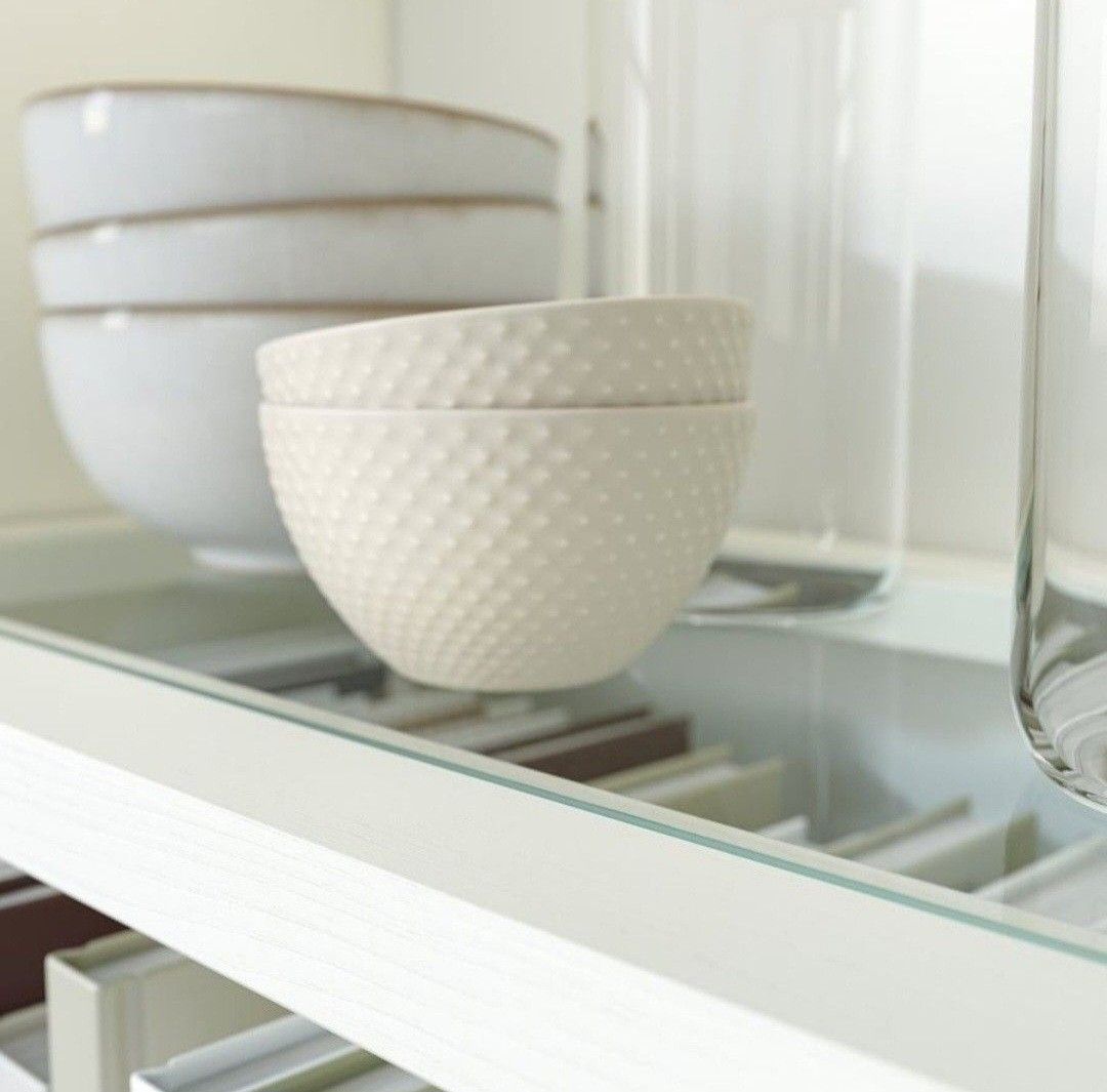 IKEA HAVSTA Glass-door cabinet with plinth, white/clear glass ...