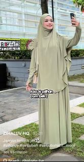 INSTOCK Nunha Jubah Halima, Women's Fashion, Muslimah Fashion, Kaftans ...