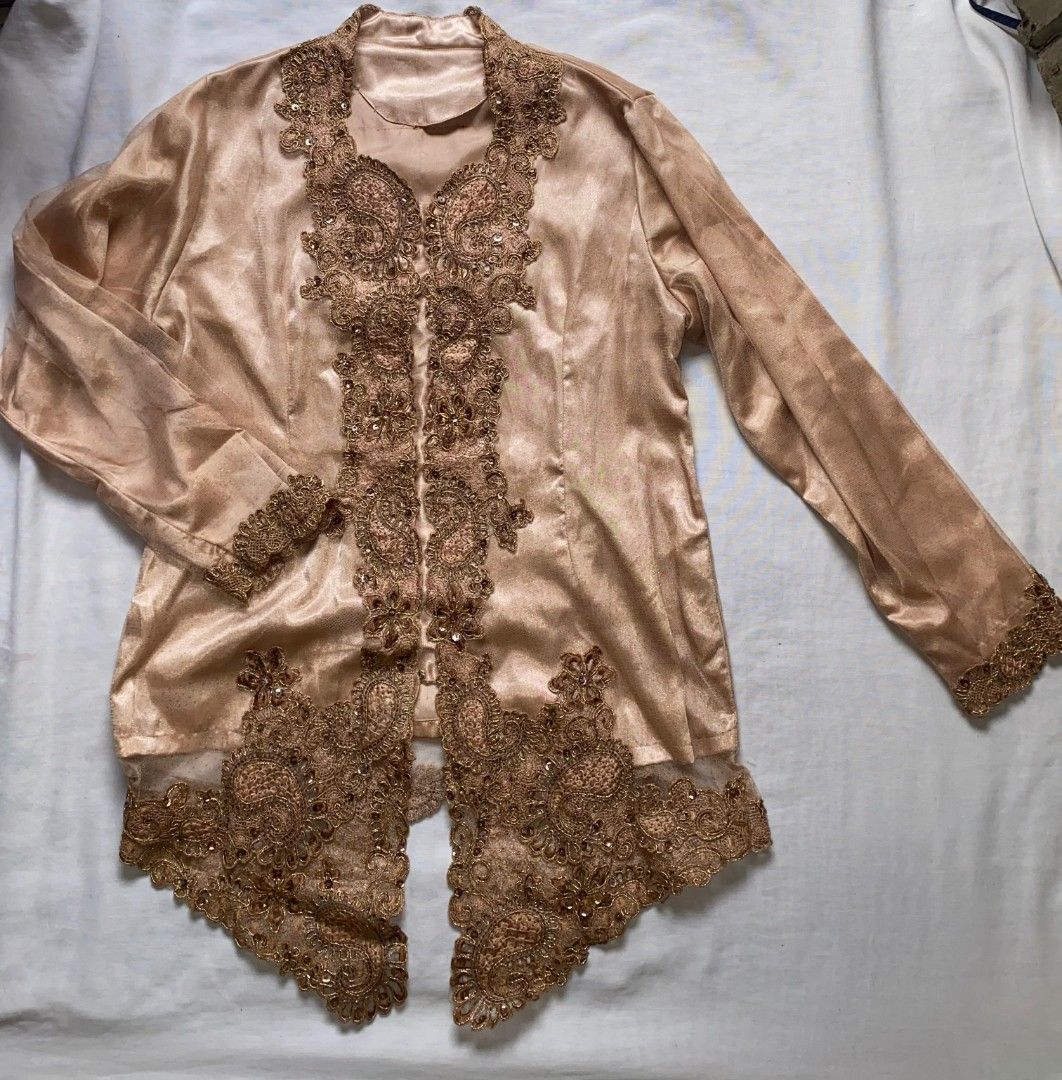 kebaya full furing, Fesyen Wanita, Pakaian Wanita, Atasan di Carousell