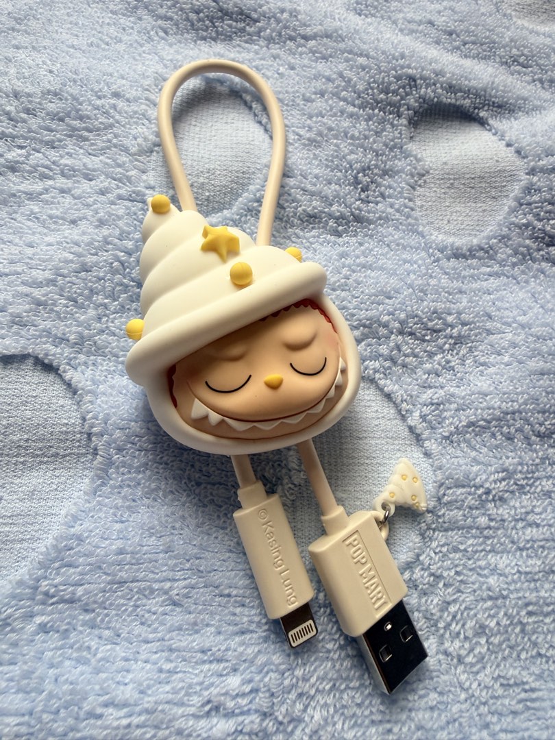 Labubu 充電線 （USB Lightening 頭）, 手提電話, 電話及其他裝置配件, 充電器及電線 - Carousell