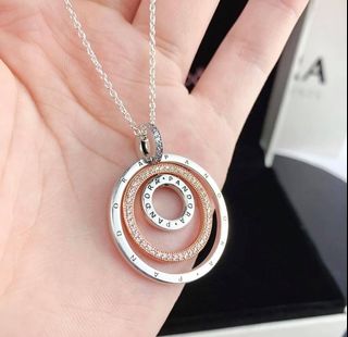 Pandora silver infinity necklace in silver, Women's Fashion, Jewelry ...