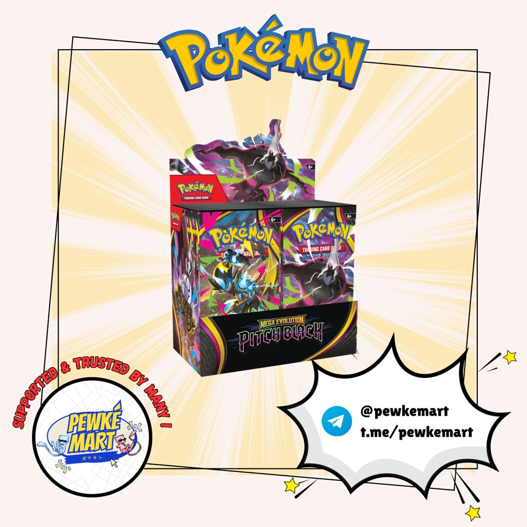 [PREORDER] Pokemon Pitch Black Booster Box • ABYSS EYE ENGLISH CASE ETB ...