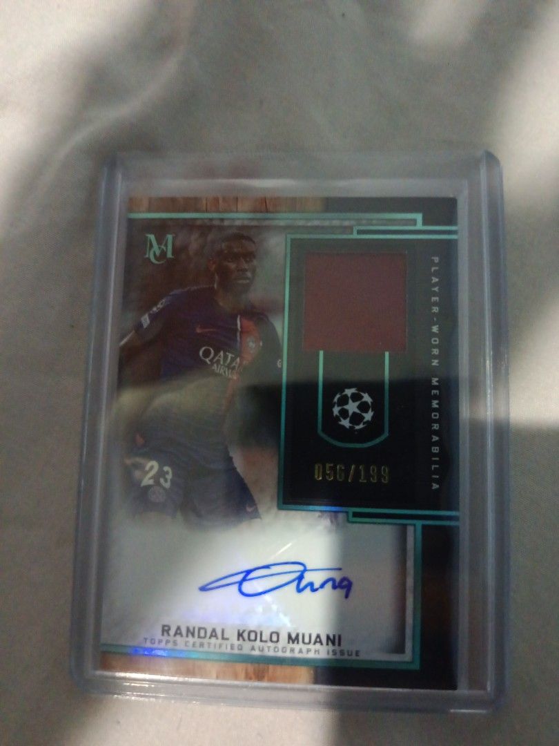 Randal Kolo Muani Museum Autograph Relic Card PSG, Hobbies & Toys, Toys ...