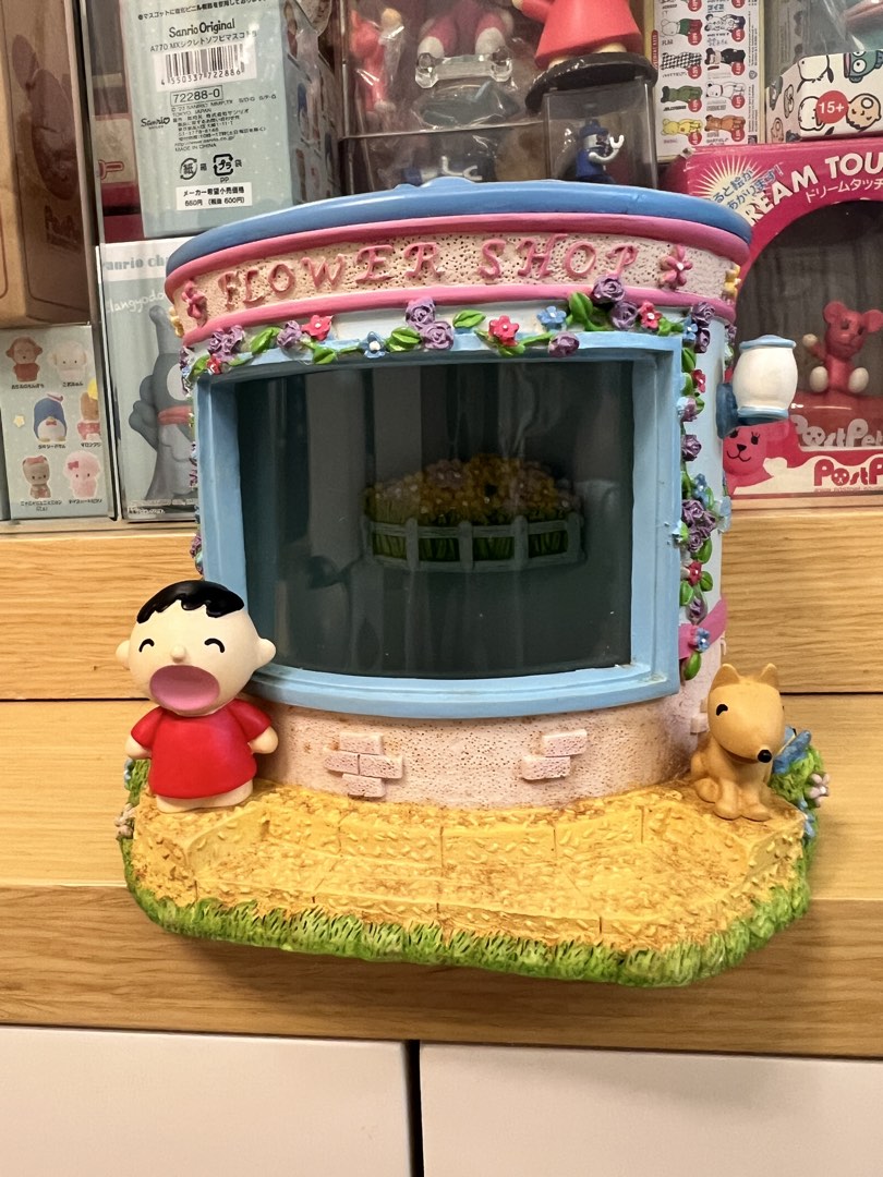 中古 Sanrio 大口仔 大寶 minna no tabo 錢罌 錢箱 收納 儲錢罐 存錢箱 擺設 樹脂, 興趣及遊戲, 玩具 & 遊戲類 ...