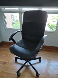 ALEFJÄLL Office chair, IKEA [rare in black], Furniture & Home Living ...
