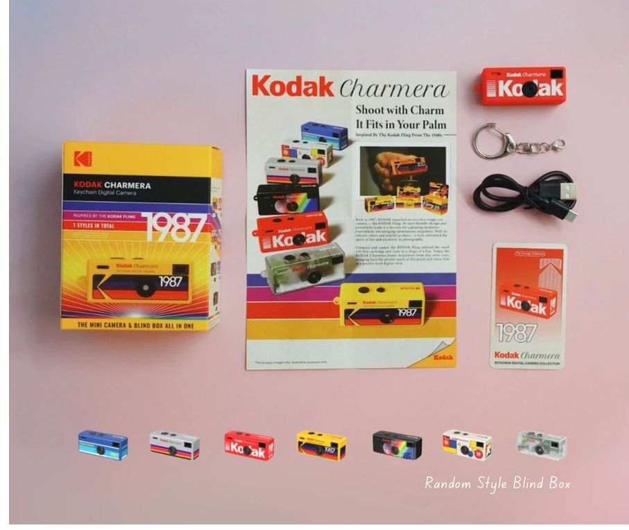 Kodak Charmera 1987 Mini Digital Camera Blind Box, Photography, Cameras ...