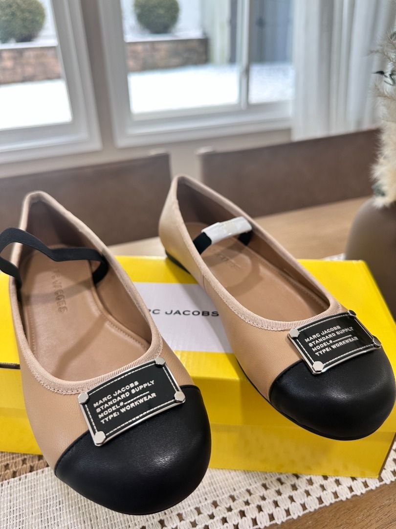 Marc Jacobs - Kiki Ballerina Flats in Beige, Women's Fashion, Footwear ...