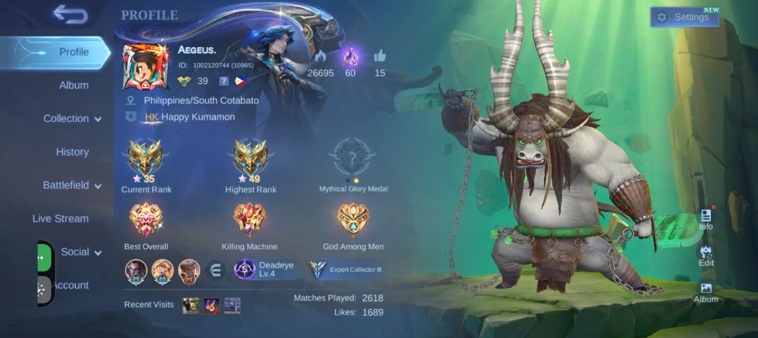 MLBB FOR SELL GOOD FOR MAIN, Video Gaming, Video Games, Others on Carousell