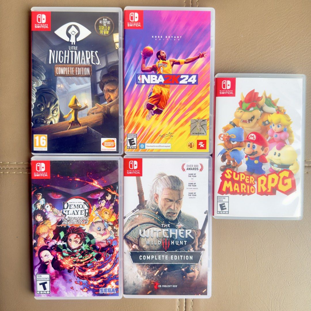 Nintendo Switch Games Super Mario NBA The Witcher Little Nightmares ...