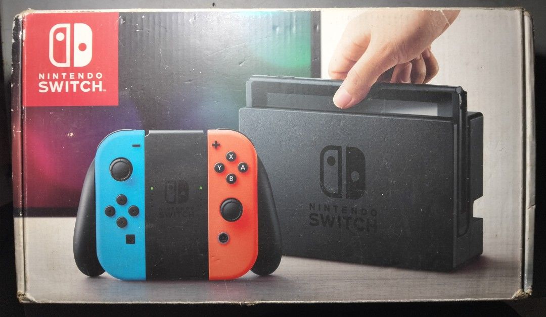 Nintendo Switch V1 + Box | Lightly Used | Joy-Con Issues Disclosed ...