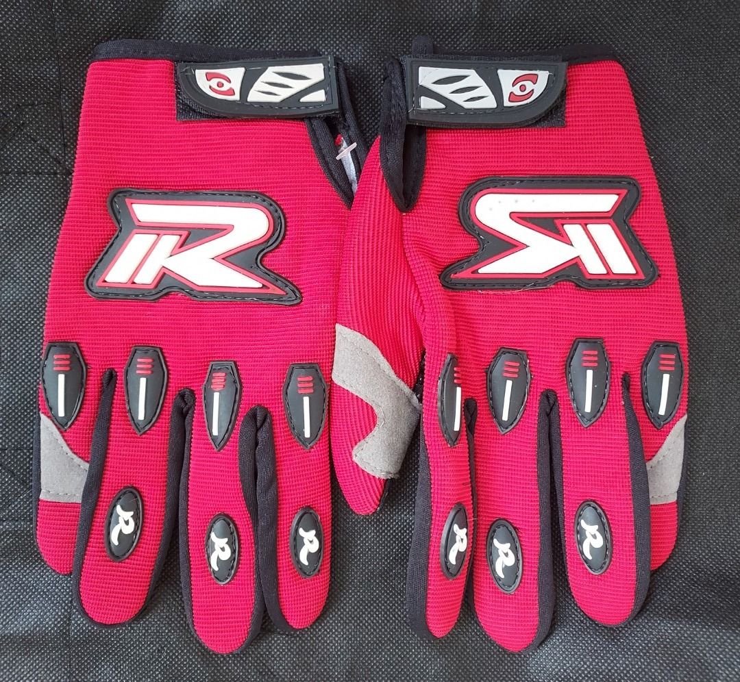 New Red Motocross Motorcycle Bike Riding Gloves "Size 22 / 23" Bicycle ...
