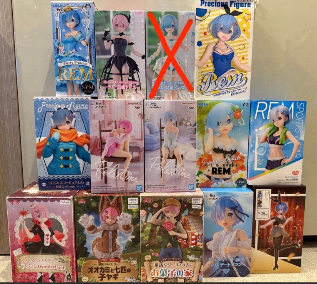 Re:Zero Re:從零開始的異世界生活 Rem & Ram 雷姆 拉姆, 興趣及遊戲, 玩具 & 遊戲類 - Carousell