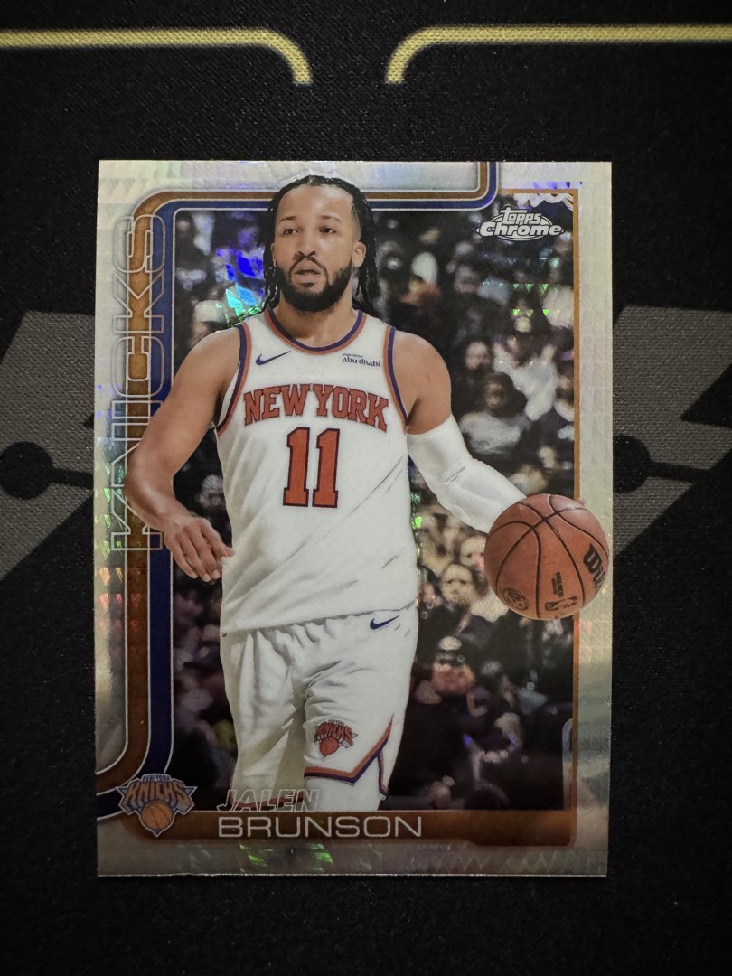 2026 Topps Chrome Jalen Brunson Pulsar Refractor #101 New York Knicks ...
