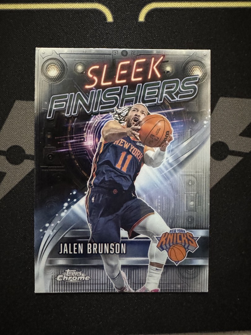 2026 Topps Chrome Jalen Brunson Sleek Finishers #SF-11 New York Knicks ...