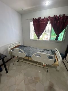 Adjustable Hospital Bed with Remote Control, Furniture & Home Living ...