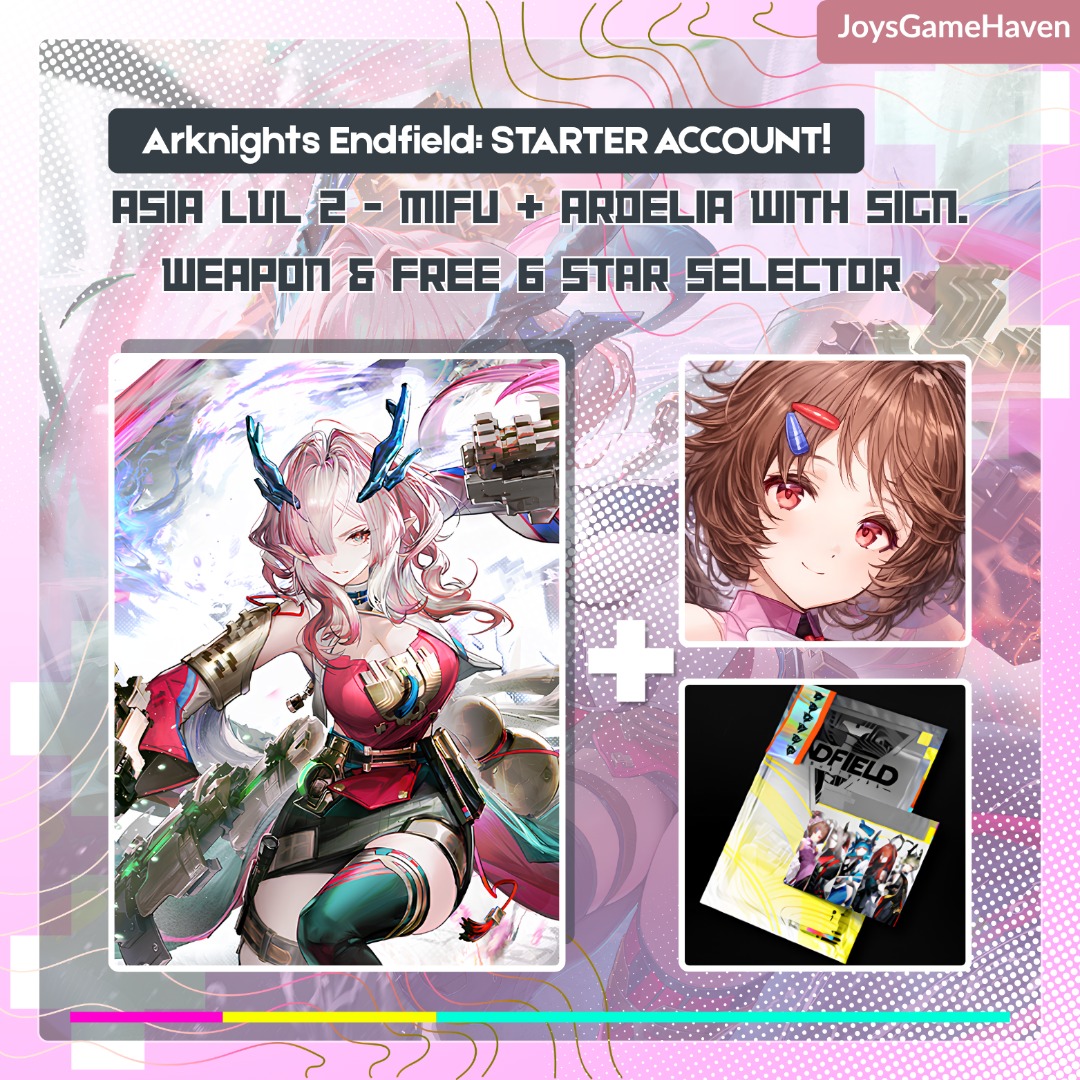 🔥Arknights Endfield Starter Account! - (ASIA: LVL 2) Mifu + Ardelia ...