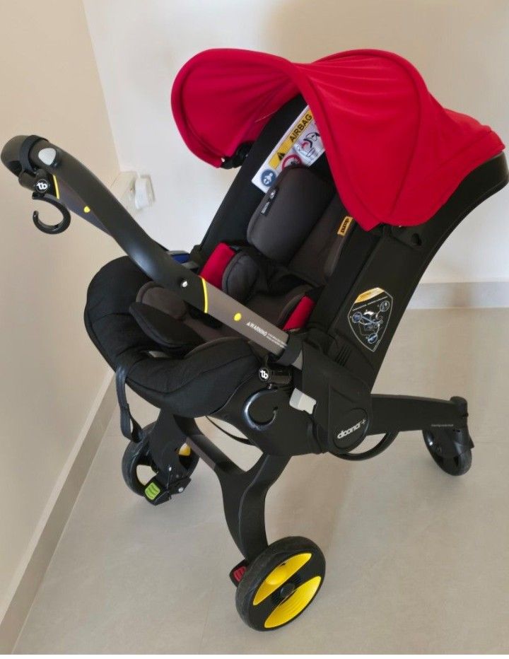 Doona Infant Car Seat Stroller Red, Babies & Kids, Going Out, Strollers ...