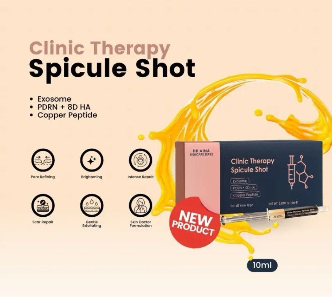 Dr. Aina Clinic Therapy Spicule Shot Exosome PDRN HA Copper Peptide ...