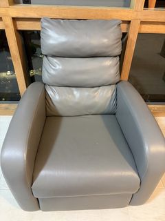 Light Grey Sofa, Ottoman, and Recliner Armchair, Furniture & Home ...