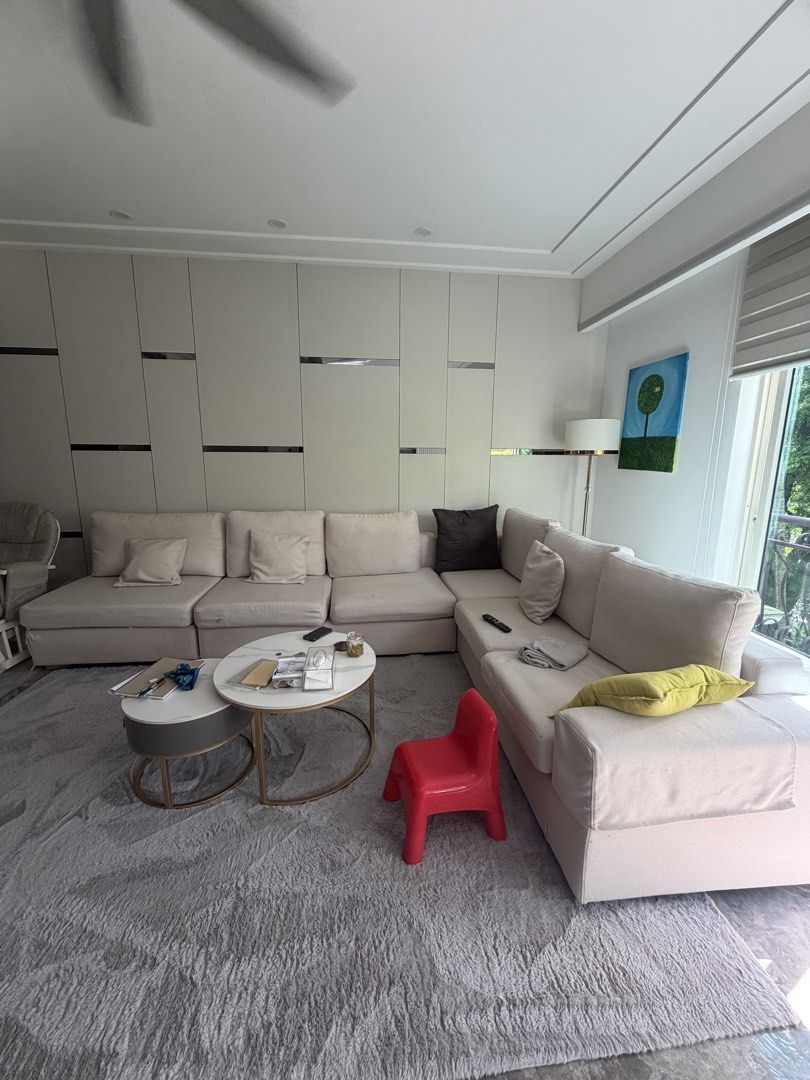 Large Sectional Sofa with Chaise, Furniture & Home Living, Furniture ...
