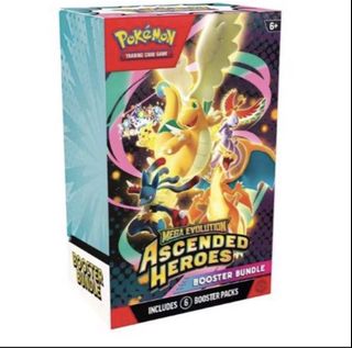 Pokemon TCG Mega Evolution Ascended Heroes Booster Bundle x 4, Toys ...