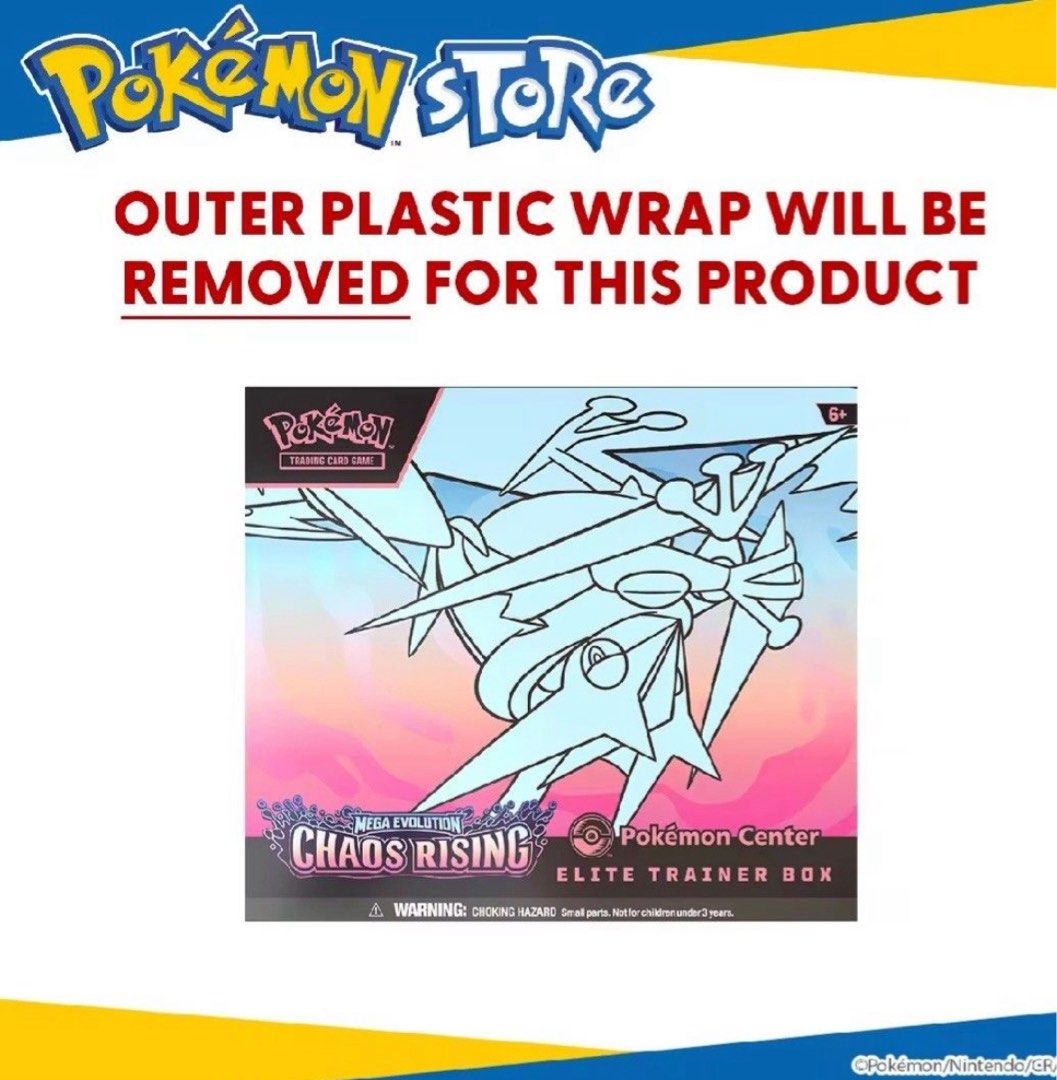 Pokemon TCG Mega Evolution Chaos Rising Elite Trainer Box Etb PC ...