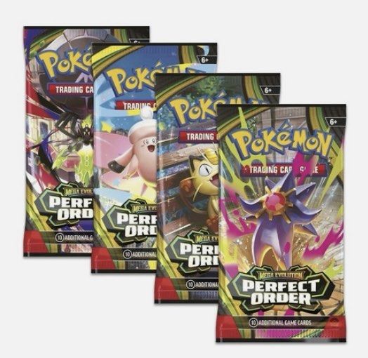 Pokemon TCG Mega Evolution Perfect Order Booster Packs, Toys ...