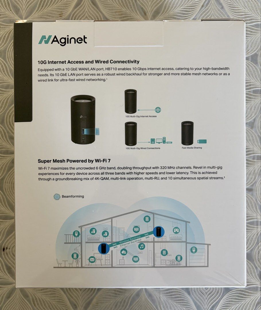 TP-Link Aginet HB710 BE18000 Whole Home Mesh Wi-Fi 7 AP, Computers ...