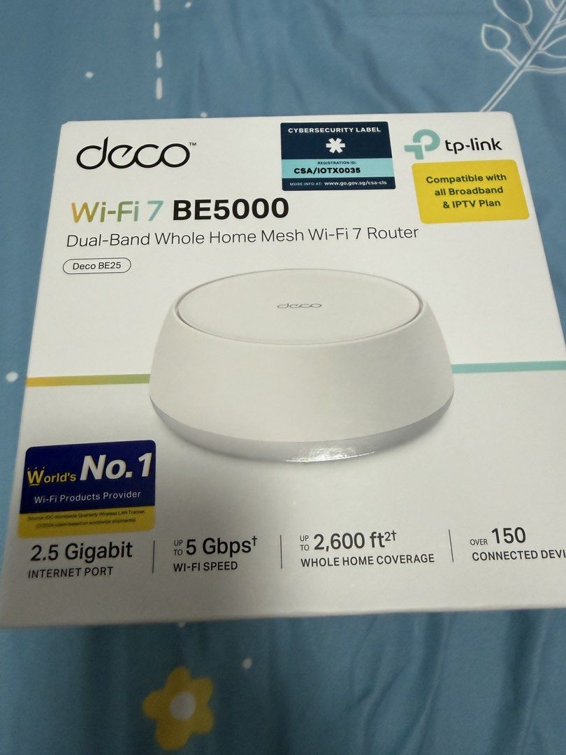 TP-Link Deco Wi-Fi 7 BE5000 Dual-Band Mesh Router, Computers & Tech ...