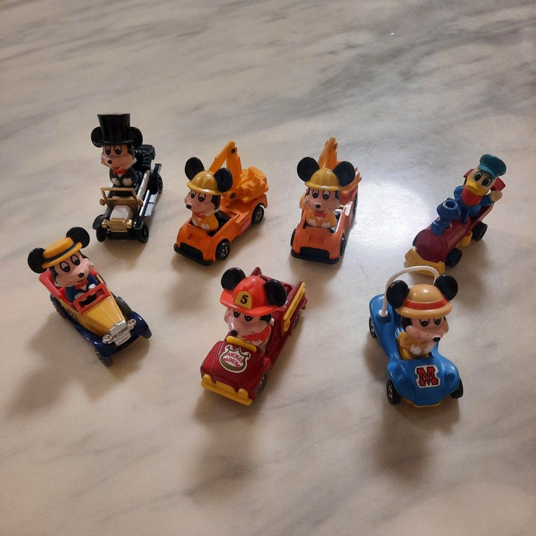 Vintage Disney Mickey Mouse & Friends Toy Cars Set, Toys & Collectibles ...