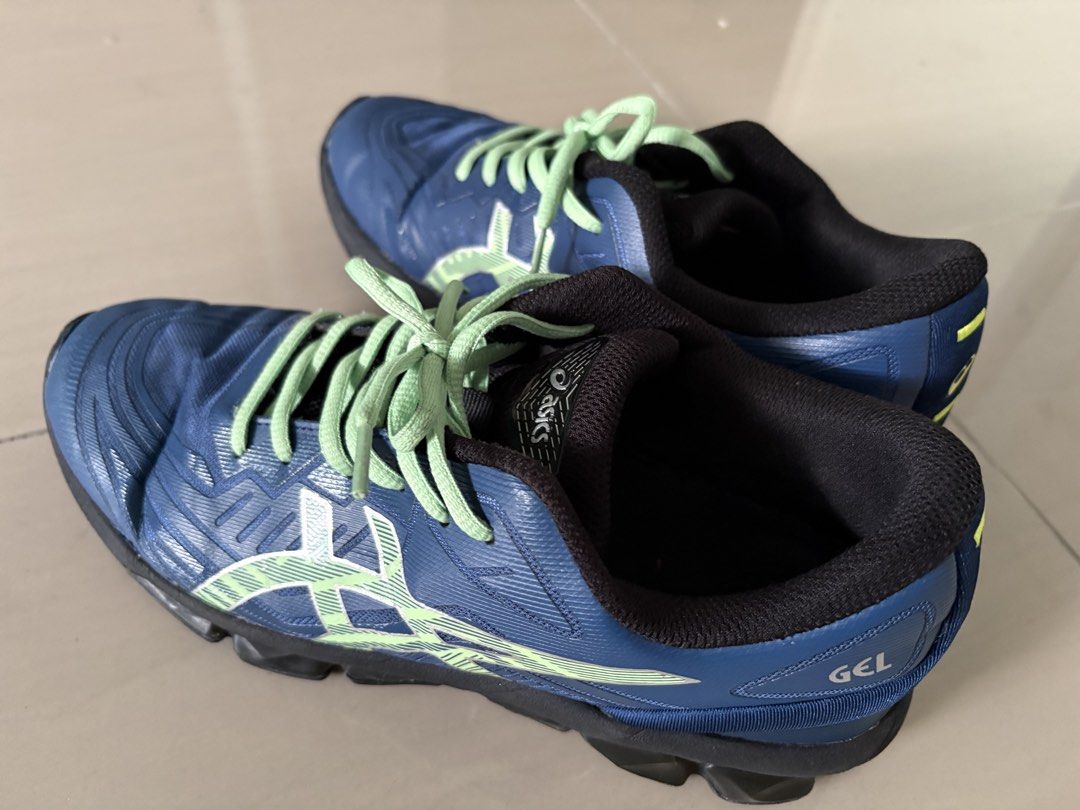 ASICS Blue & Green Gel Sports Shoes, Men's Fashion, Footwear, Sneakers ...