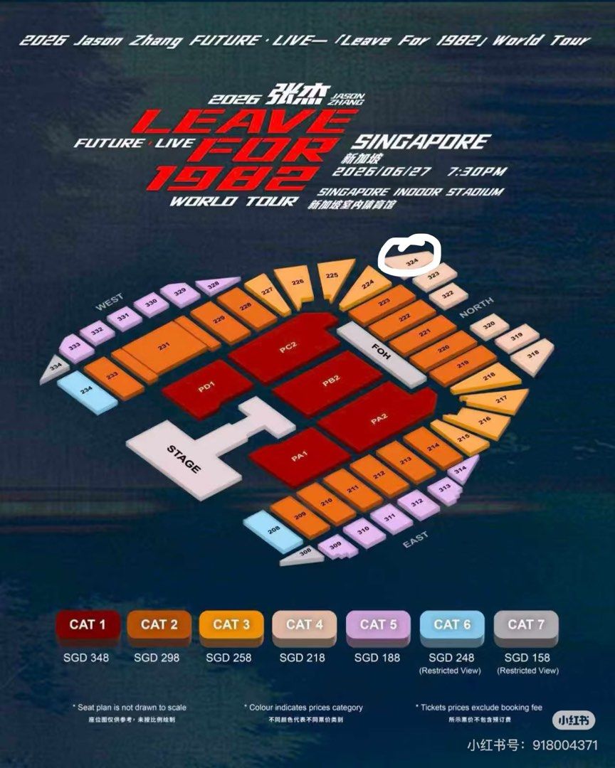 Jason Zhang Future-Live 2026 Singapore Cat 4 Ticket, Tickets & Vouchers ...