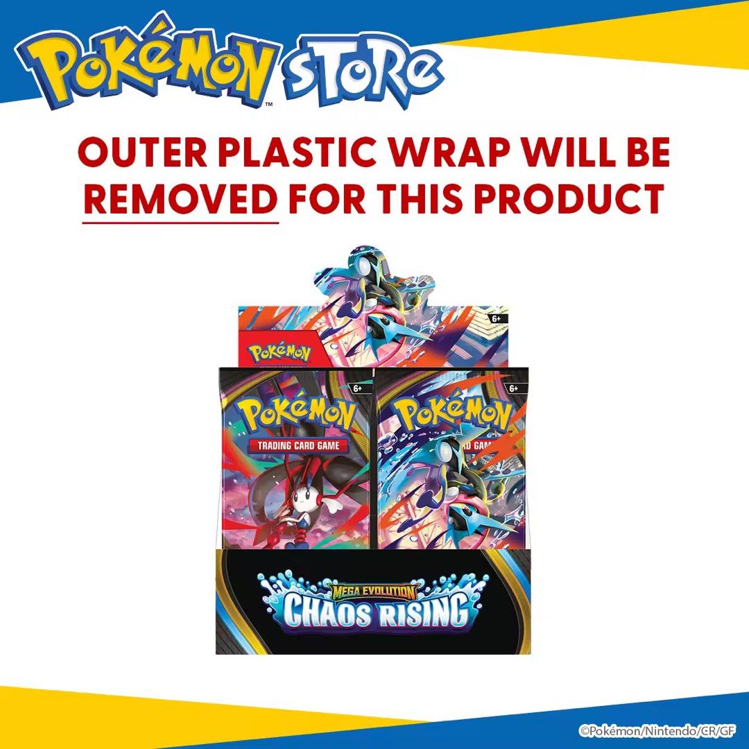 Pokemon TCG Chaos Rising Booster Box - Outer Wrap Removed, Toys ...