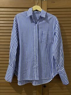 Kemeja stripe oversize Dijual | Beli 100+ Kemeja stripe oversize online ...