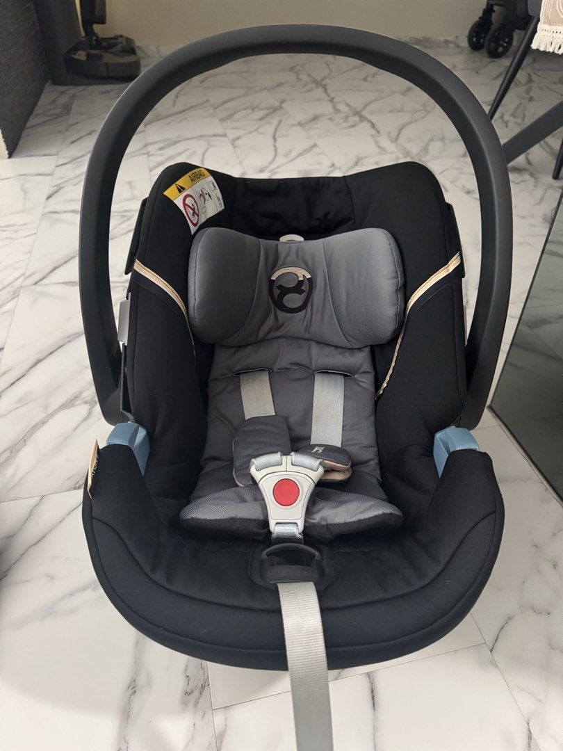 Cybex Aton 5 Infant Car Seat Black-dark grey, Babies & Kids, Going Out ...
