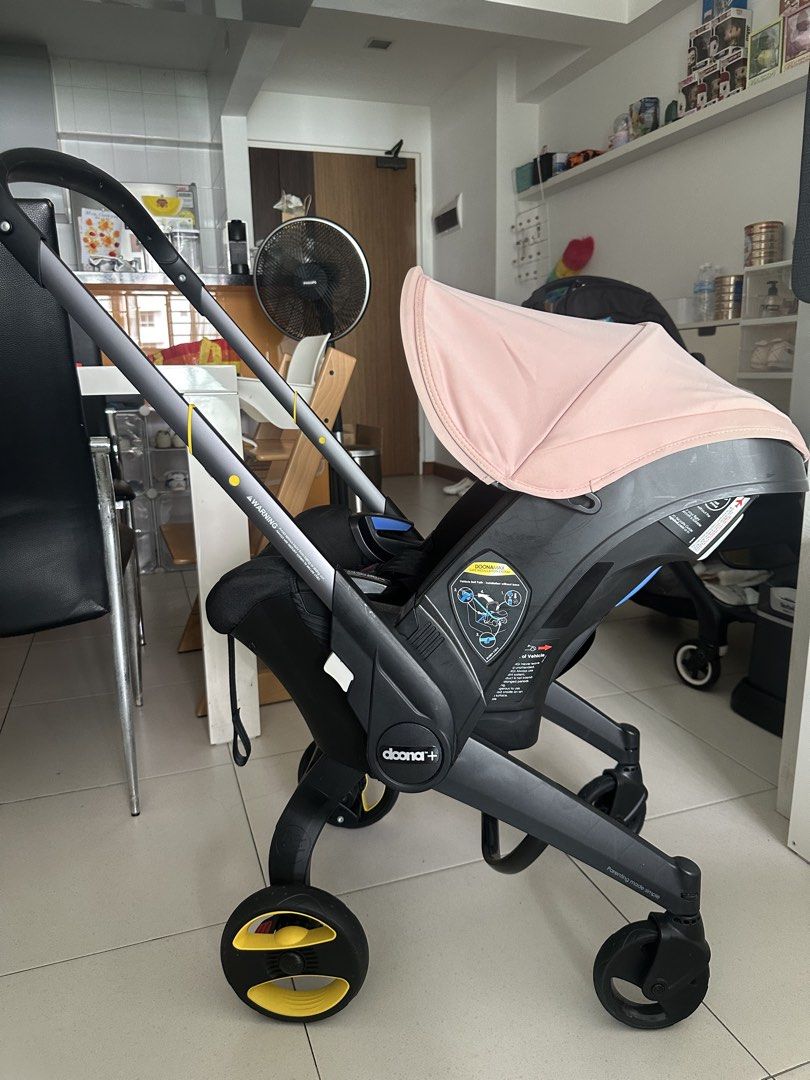 Doona+ Infant Car Seat Stroller - Blush Pink, Babies & Kids, Going Out ...