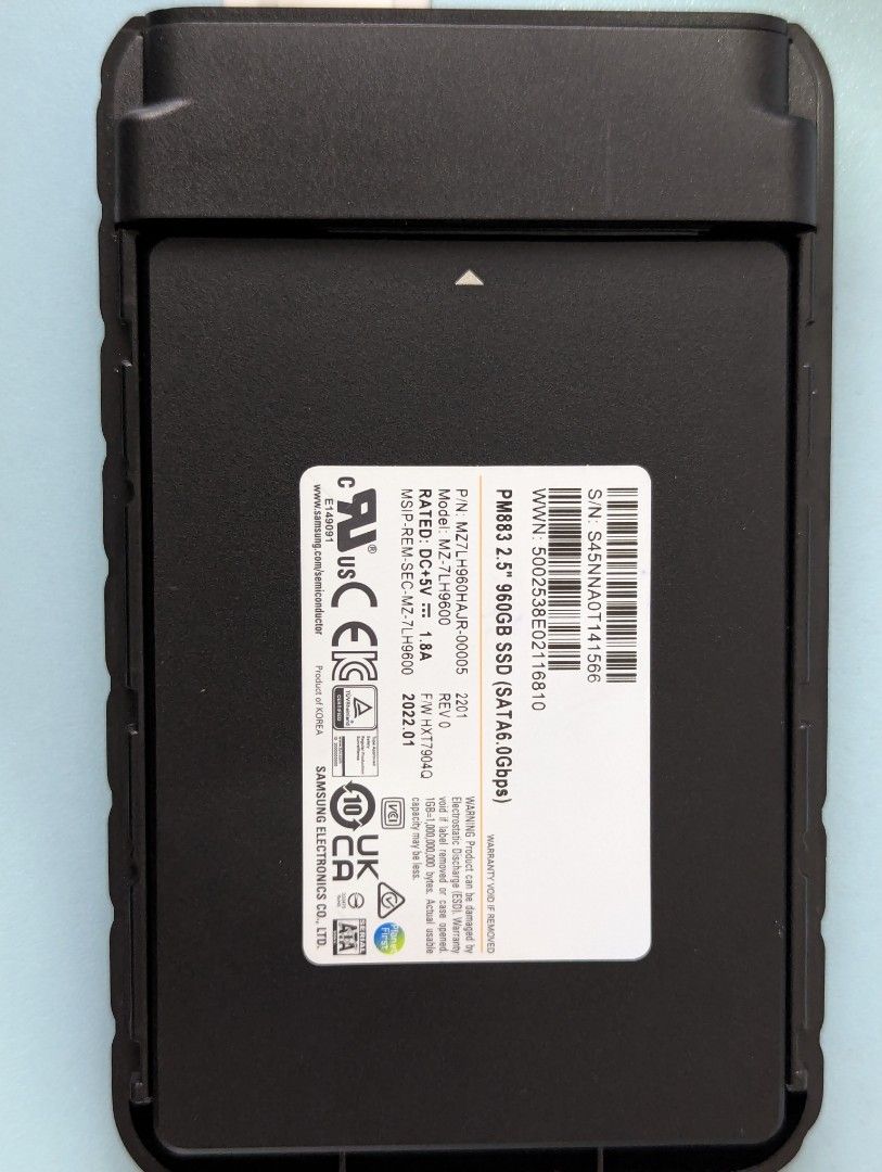 Samsung 960GB SSD SATA, Computers & Tech, Parts & Accessories, Hard ...