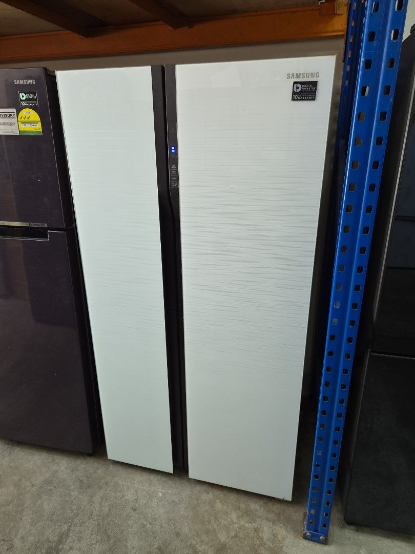 Samsung glass door side by side Refrigerator Fridge inverter 4ticks ...