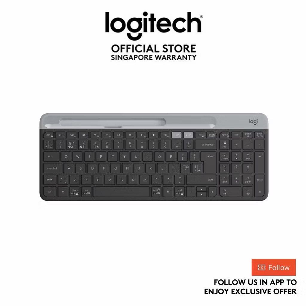 Logitech K580 Slim Multi-Device Wireless Keyboard, Computers & Tech ...