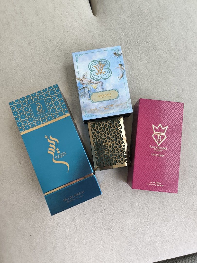Velixir Uranus, Arabiyat Prestige Raaes, Bujairami Only Ever, Rayhaan ...
