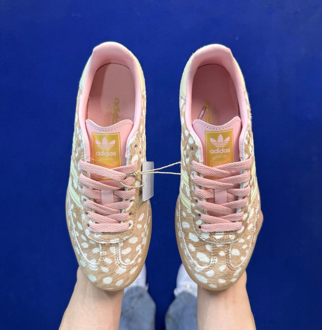 adidas Samba OG Sneaker, Spotted Pony Hair / Pale Yellow / Pink, Women ...