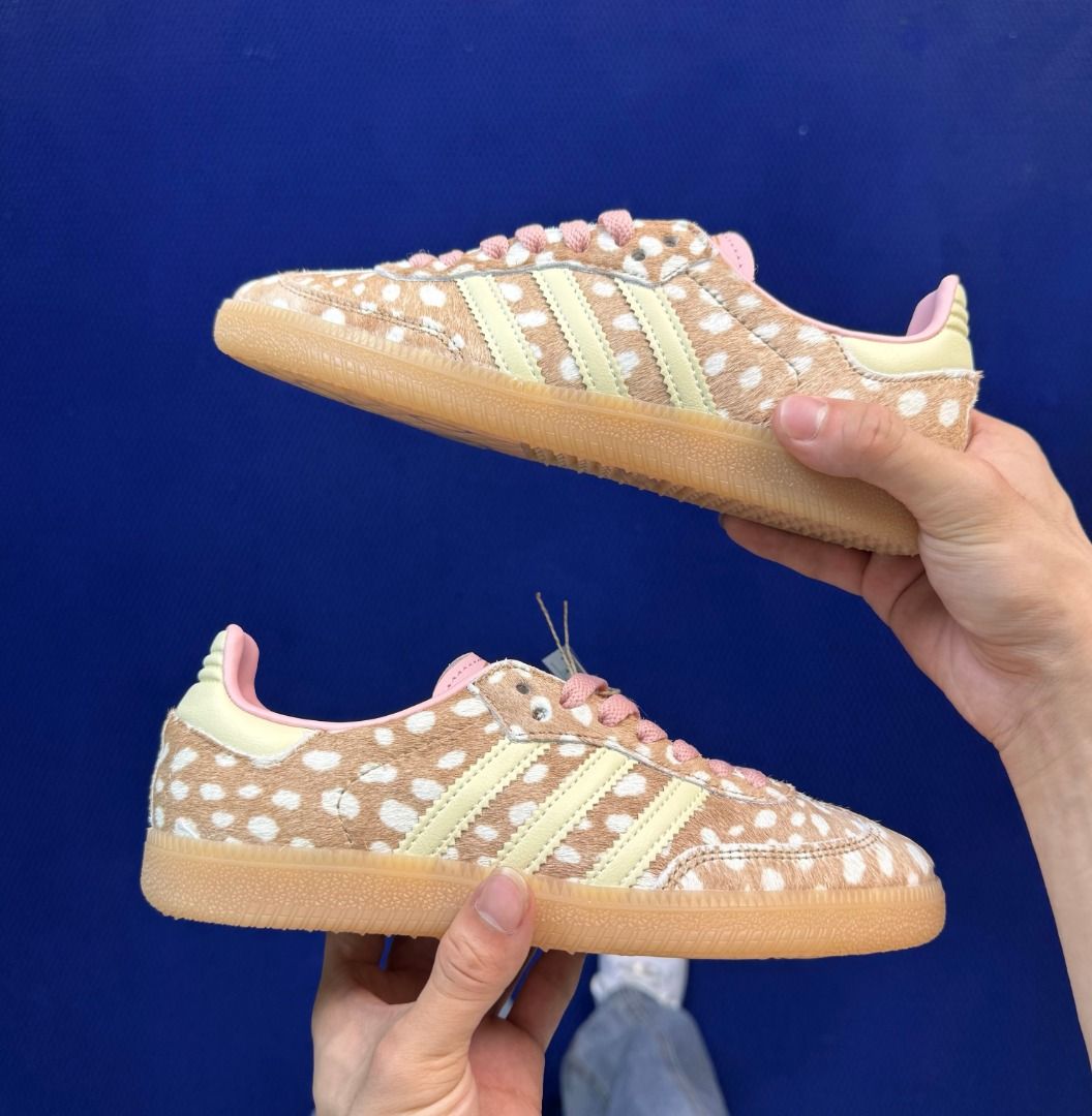 adidas Samba OG Sneaker, Spotted Pony Hair / Pale Yellow / Pink, Women ...
