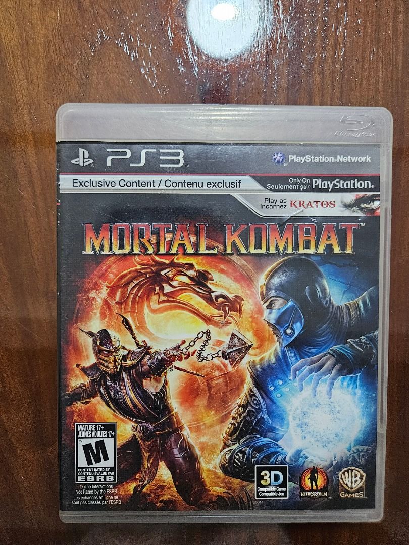 Mortal Kombat PS3 Disc with case, Video Gaming, Video Games ...