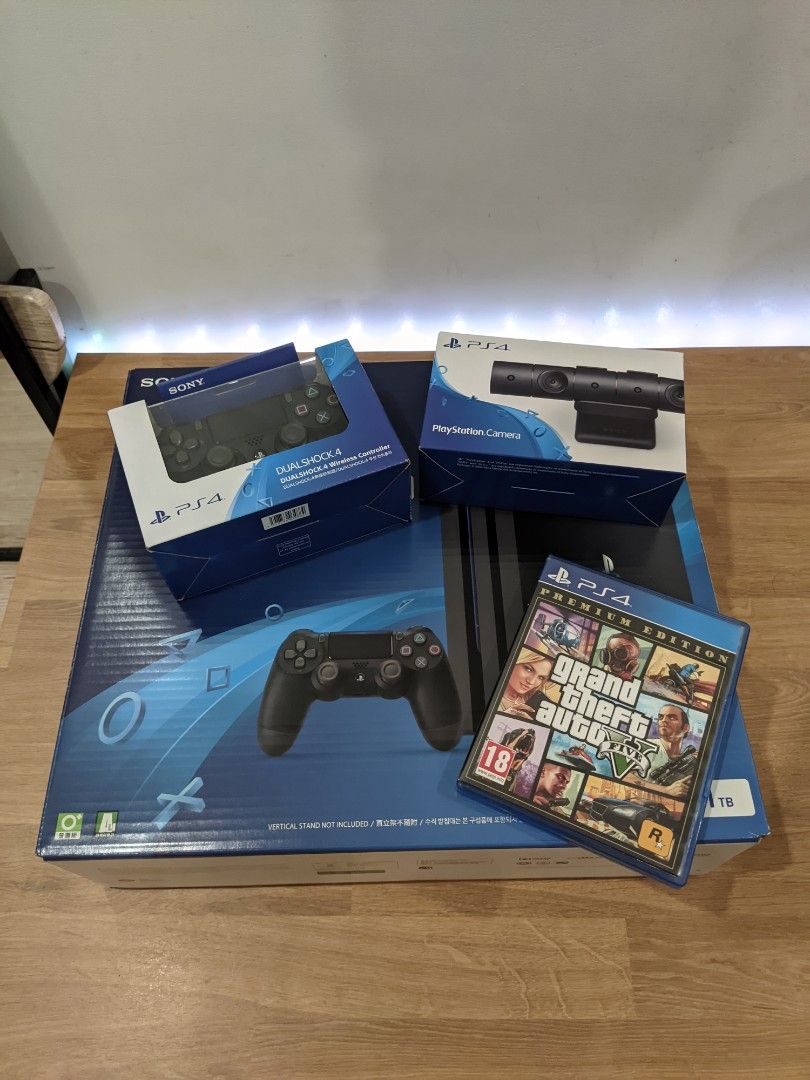 Sony PS4 Pro 1TB Console Bundle with Controller & Games, Video Gaming ...