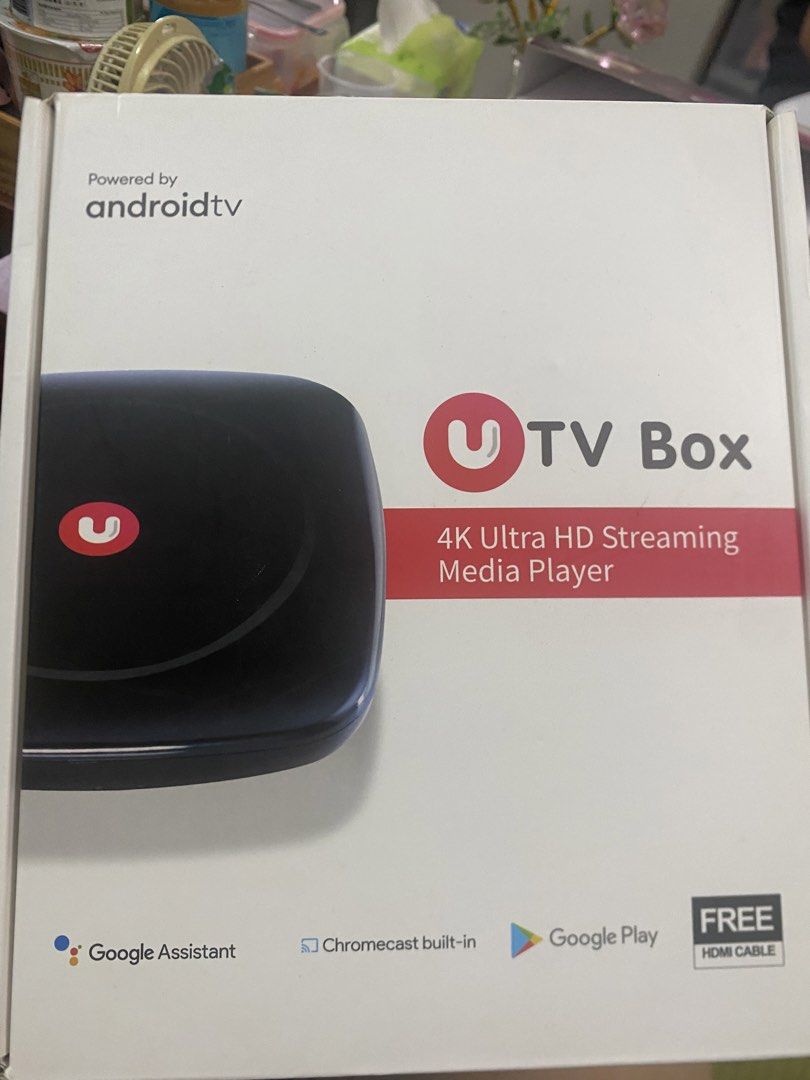 U TV Box 4K Ultra HD Streaming Media Player Powered by Android TV, 家庭電器 ...